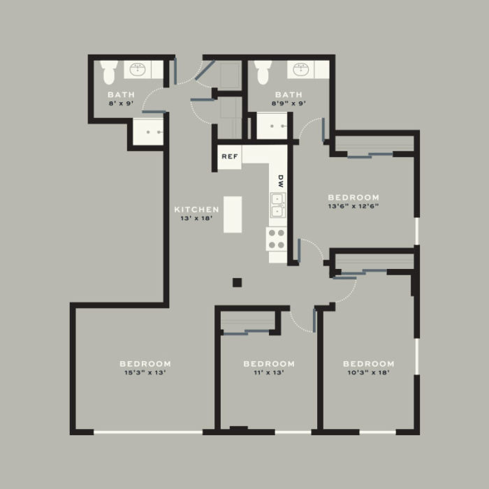 Unit Plans | Ruxton Apartments | Platteville, Wisconsin